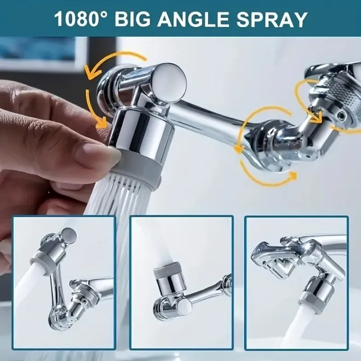 Turbo Flex 360 Flexible Faucet Sprayer Tap Mover Instant Hands Free ...