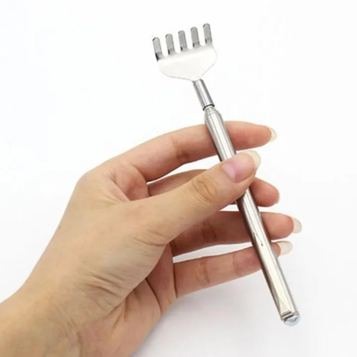 Expandable Back Fork Scratch Stainless Steel Portable Telescopic ...