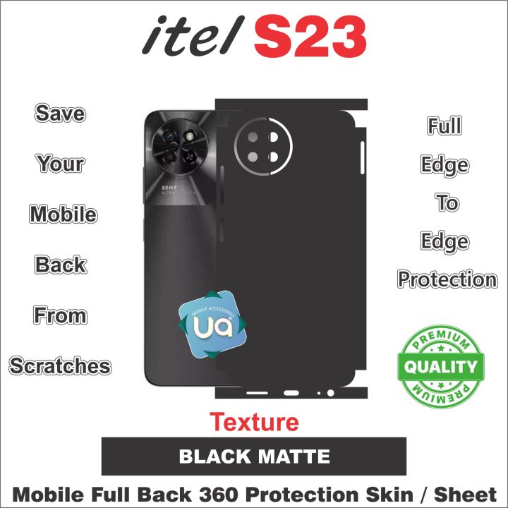 Itel S23 FULL BACK 360 PROTECTION SKIN WRAP PROTECTOR / BACK PROTECTION ...