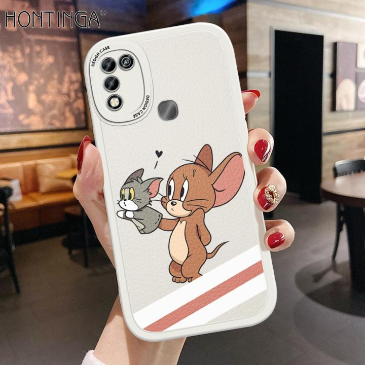 Hontinga for Infinix Hot 10 Play / Hot 11 Play Back Cover PU Leather ...