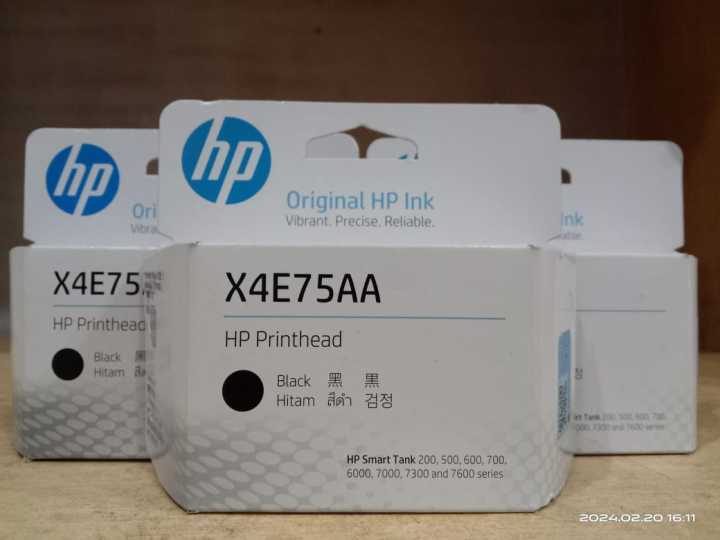 HP X4E75A Black Ink Tank Printhead For Smart Tank 500, 510, 515, 530 ...