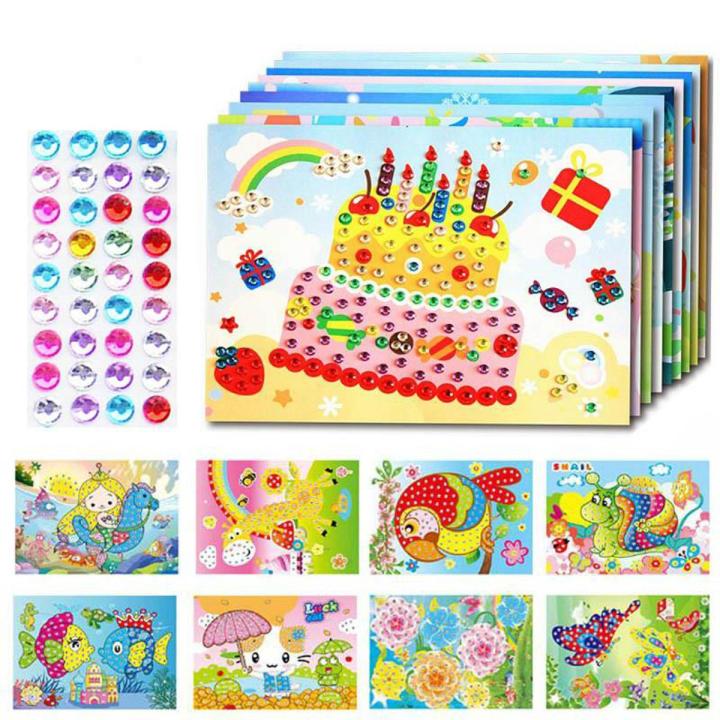 1 Pcs DIY Diamond Stickers Handmade Crystal Paste Painting Mosaic ...