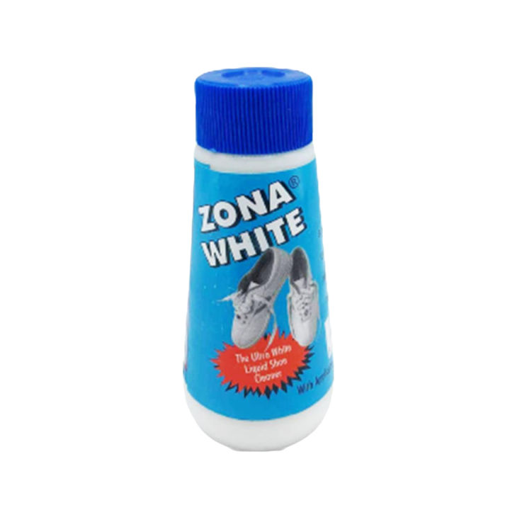 100 ml Zona White shoe polish liquid giving long-lasting shine to ...