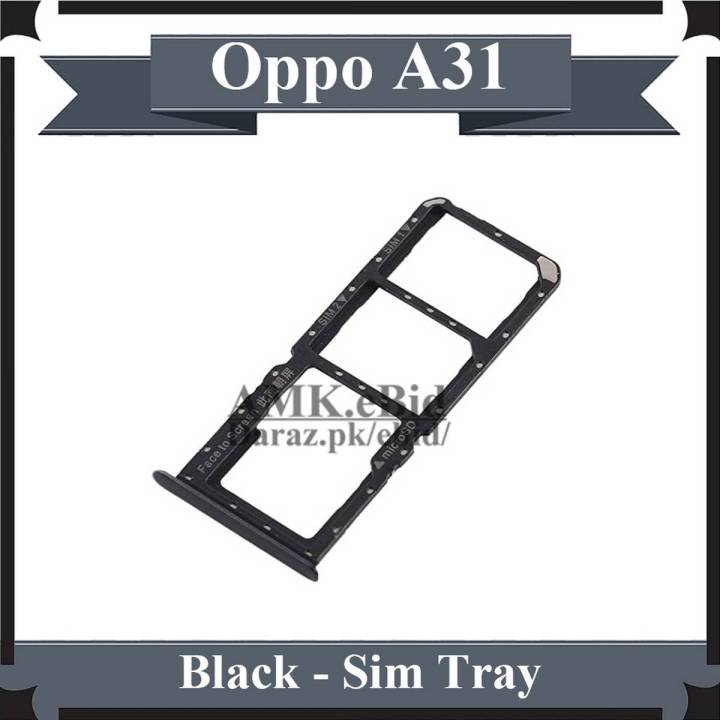 Oppo A31 SIM Tray Sim Jacket Sim Slot Sim Door For A31 - Black | Daraz.pk