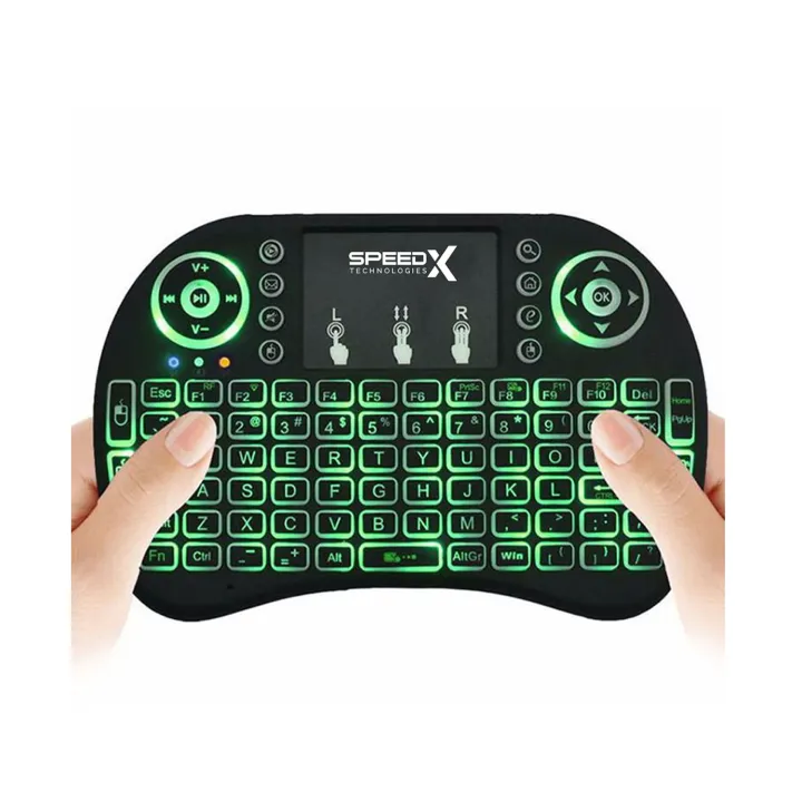 Speedx Rf 500 Mini Touch Pad Wireless With Backlight Keyboard Mouse ...