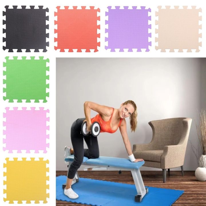 Easy Clean EVA Foam Baby Play Mat Interlocking Protective Surface Yoga ...