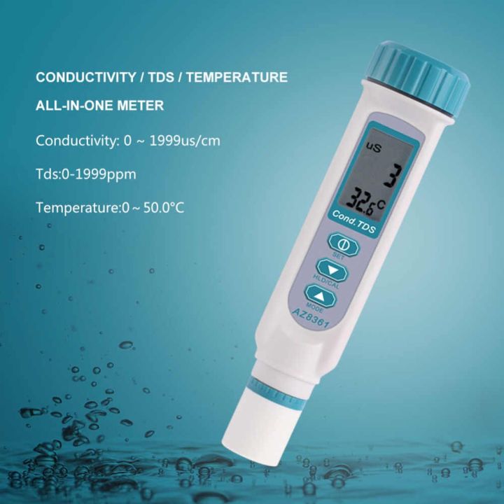Water Quality Meter Portable Pen Type Conductivity Portable ...