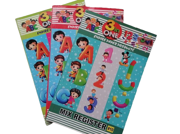 Mix Register 3 in 1 Register All Subject Register 240 pages | Daraz.pk