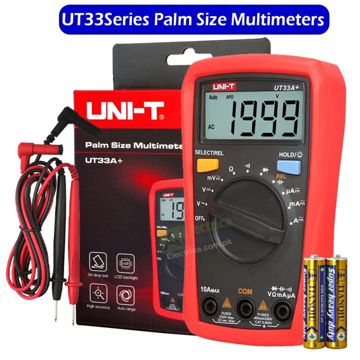 UNI-T UT33D Series Palm Size Digital Multimeter | Daraz.pk