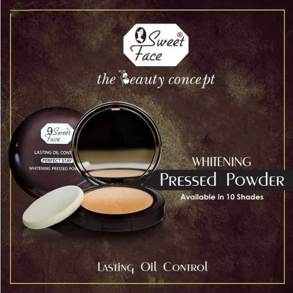 Sweet Face Whitening Pressed Powder Oil Control Perfect Stay Face ...