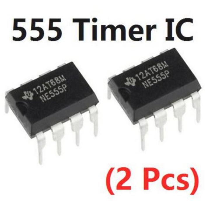 2 Pieces- 555 timer IC NE555 precision timer chip | Daraz.pk