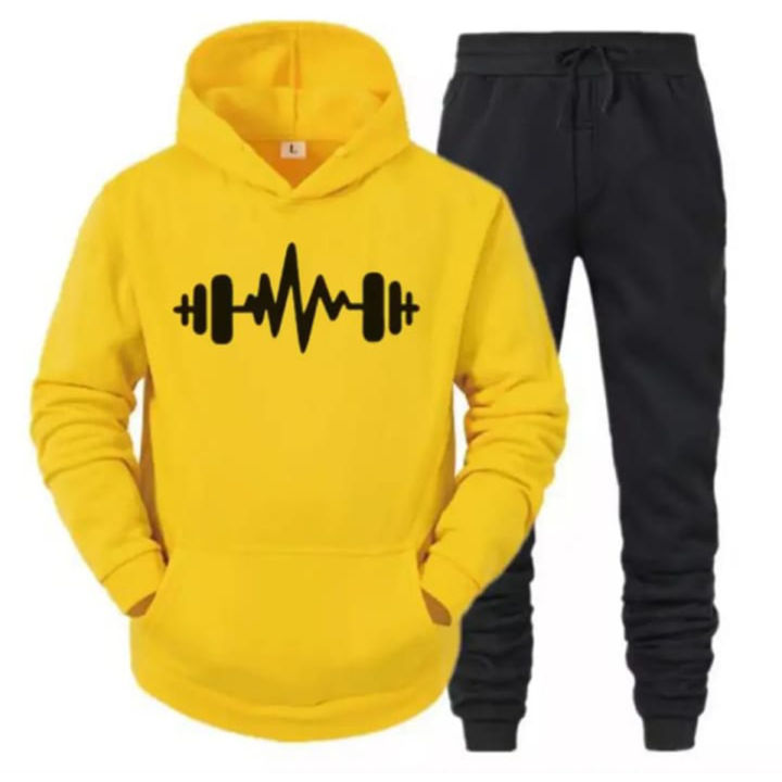 Tracksuit 5 Different Colors GYM Printed Fleece Pullover Kangroo Hoodie ...