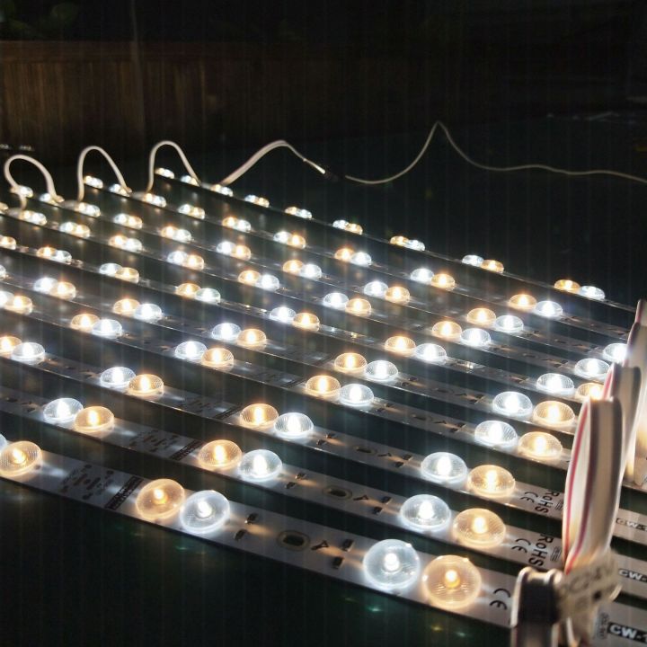 LED light strip with low-voltage two-color temperature dimmable diffuse ...