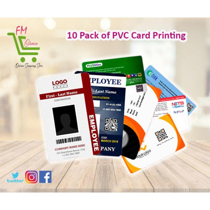 PVC Employee Card 10 paclks | Daraz.pk