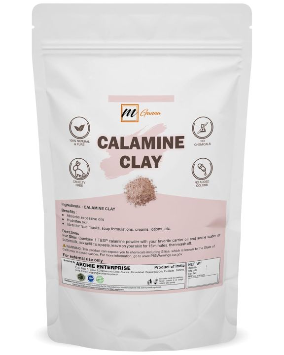 100% Natural Calamine Clay Powder for Anti-Ageing & Skin firming ...