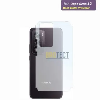 OPPO Reno 12 Back Protector Matte Skin Vinyl Film Sheet Sticker Wrap ...