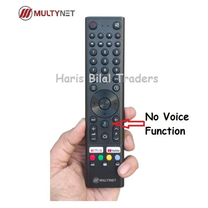 MultyNet SMART LED TV Remote Control Without Voice command with YouTub ...