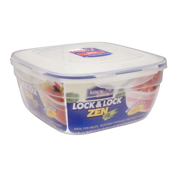 Lock & Lock Air Tight Square Zen Style Container, 4L | Daraz.pk