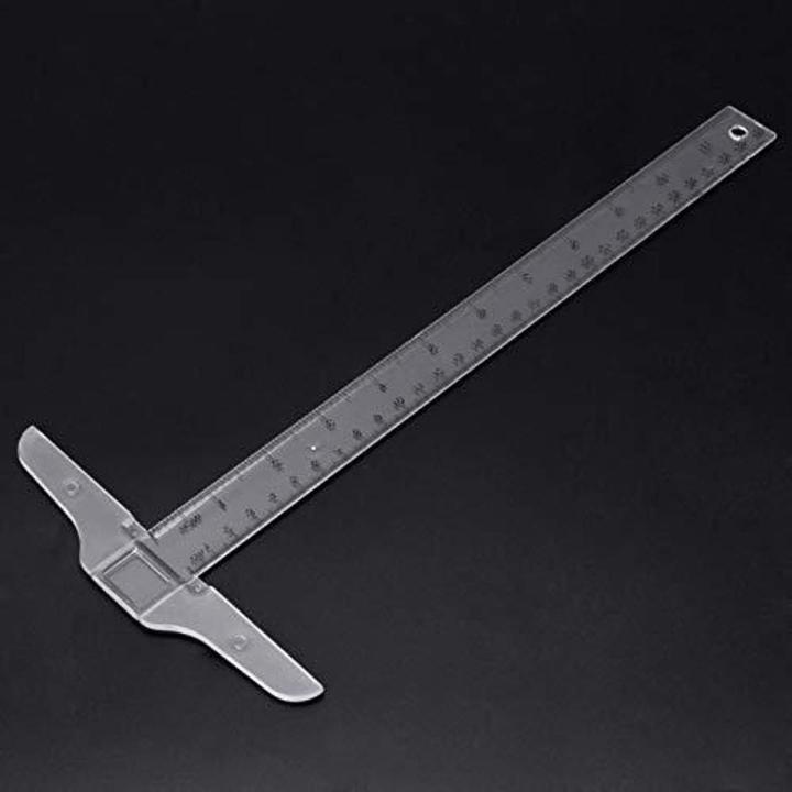 60cm/24 Plastic Ruler Straight Ruler T-Square Metric Ruler cm/inch ...