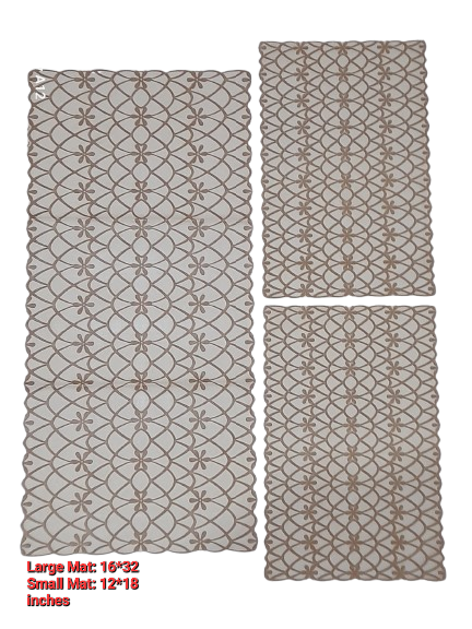 3Piece Table Mat Set, Dressing Table and Side Table pvc vinyl plastic ...