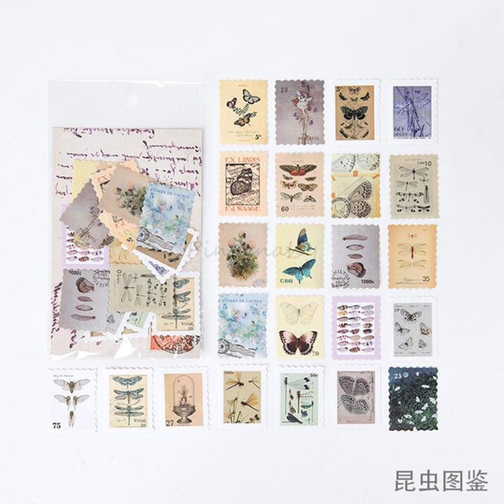 Vintage Stamp Collection Series Journal Decorative Stickers ...