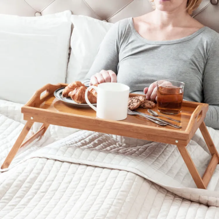 Bed Table Bamboo Wooden Table | Foldable Laptop Table | Study Table ...
