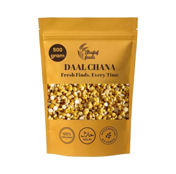 Premium Chana Dal 500g | 100% Pure & Clean Split Bengal Gram | High ...