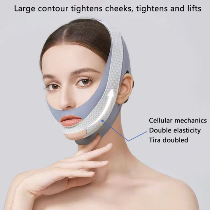 V Shaped Chin V-Face Band Cheek Lift Sleep Bandage Facial Lifting ...