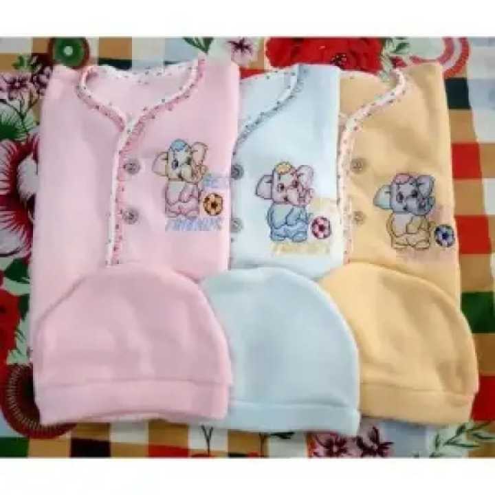 Merab Mall Pack of 3 New Born Baby Girl Boy Clothes 0 Size Infant ...