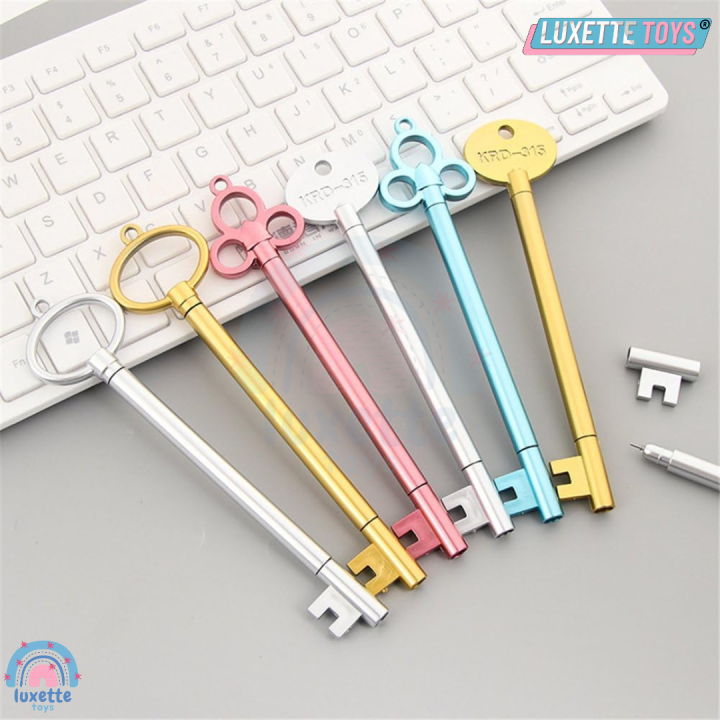 Luxette Toys Key Shape Pen Vintage Key Gel Ink Pens,(6\12) pcs Cute ...