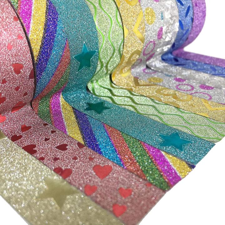 Glitter Washi Tape Set Scrapbooking Washi Tape Decorative DIY Tapes for ...