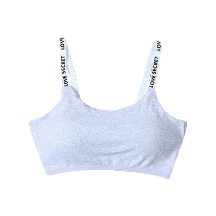 Newly Summer Cotton Breathable Womens Girls Sport Push Up Bra Vest ...