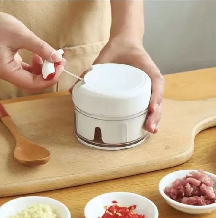 Mini Garlic Slicer & Household Hand Pull Mincing Machine – Portable ...