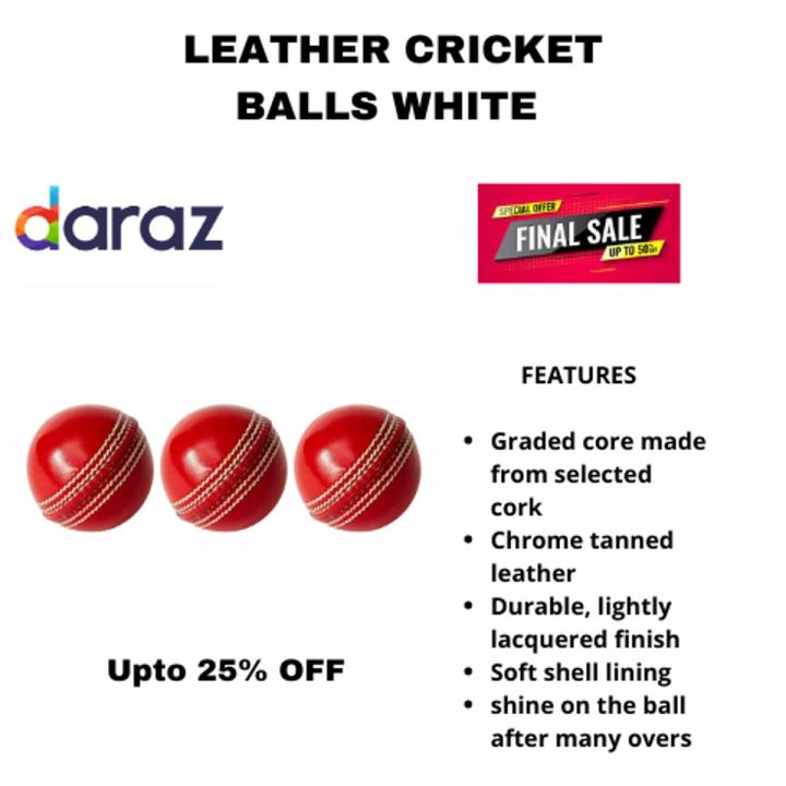 Quality Red leather ball for Professional Players - Thick Guage Leather ...