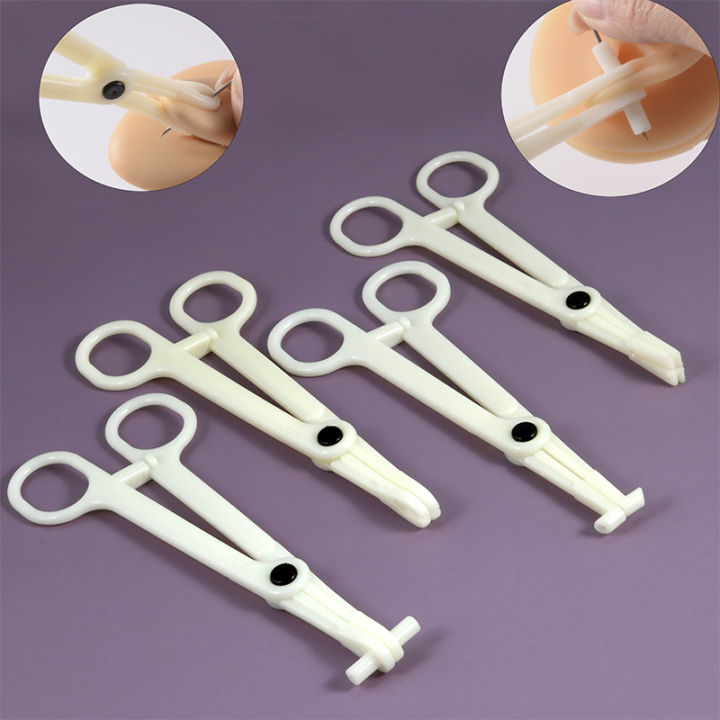 1PC Professional Acrylic Disposable Piercing Clamp Ear Lip Navel Nose ...