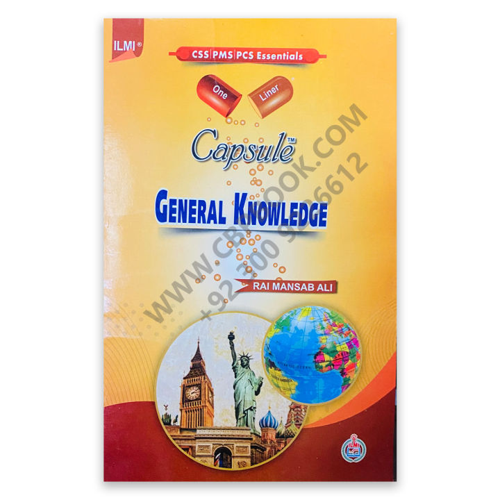 ILMI ONE LINER CAPSULE GENERAL KNOWLEDGE PCS,PMS BY RAI MANSAB ALI | Daraz.pk
