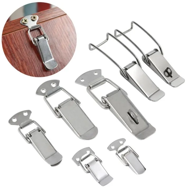 New Stainless Steel Spring Clasp Buckle security Anti-Theft Toggle ...