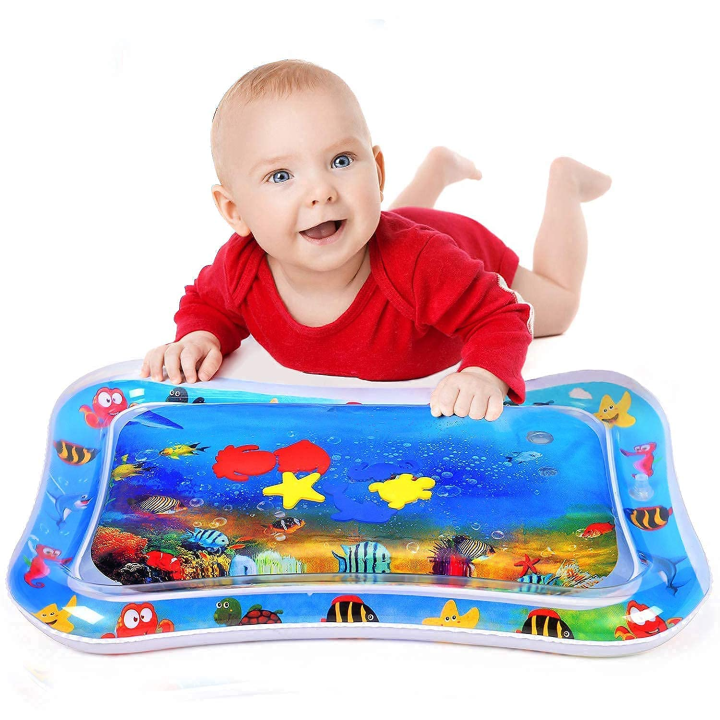 Inflatable Tummy Time Mat, Premium Baby Water Play Mat for Infants and ...