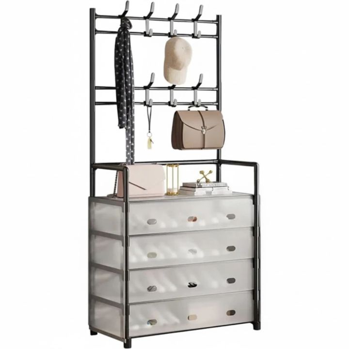 Entryway Organization Unit with Coat Rack and Shoe Storage | Daraz.pk