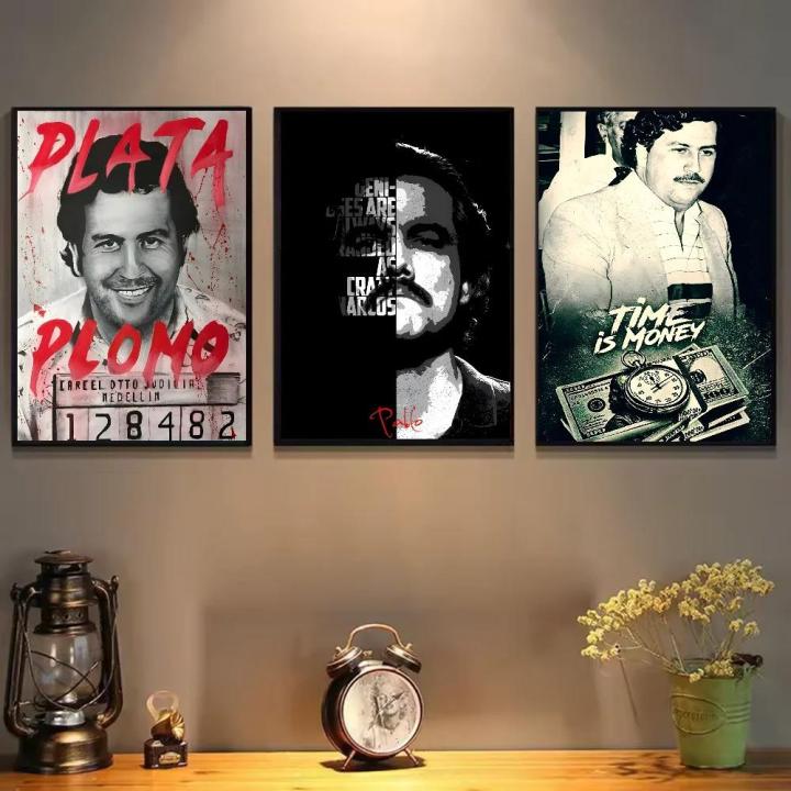 20cm*30cmWall Home living room Pablo Escobar Legends Vintage vintage ...