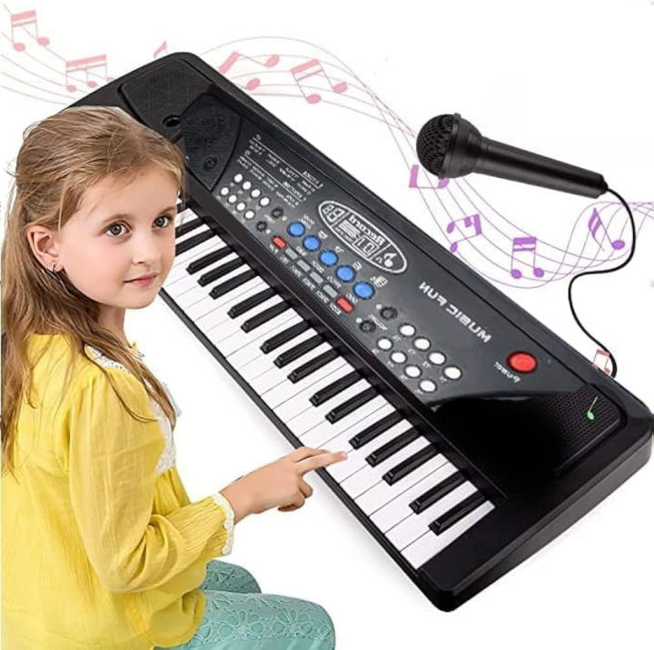 61 Keys Digital Electronic Piano Keyboard with Led Display & Microphone ...