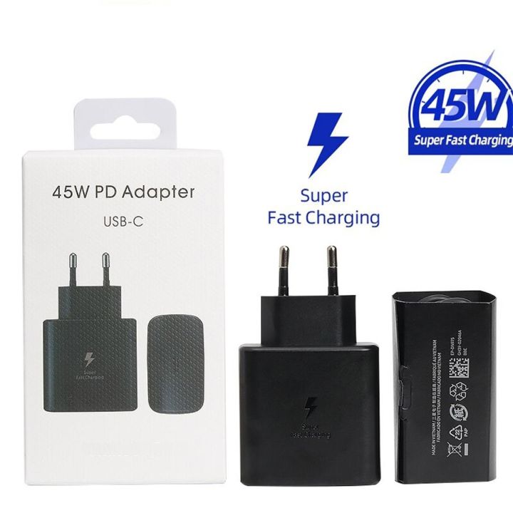 100% Orginal Super Fast Charger 45W PD Quick Charge Adapter - Type C ...