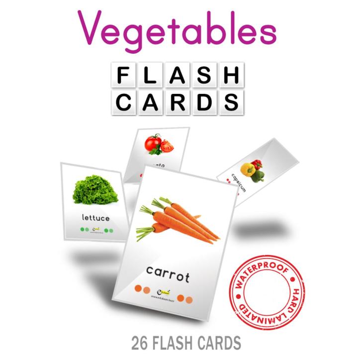VEGETABLES FLASH CARDS - 8012 | Daraz.pk