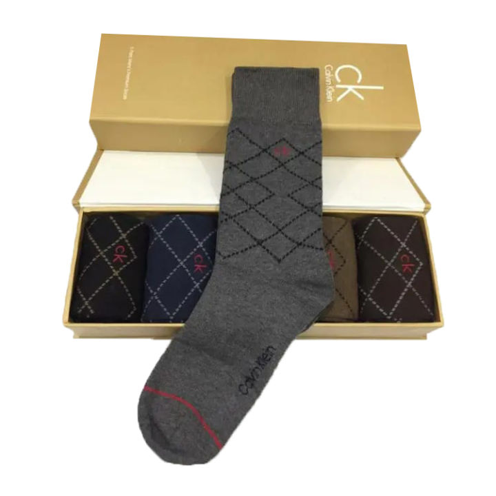 Pack of 5 Socks for Men Random Colors & Design Socks with Premium Gift ...