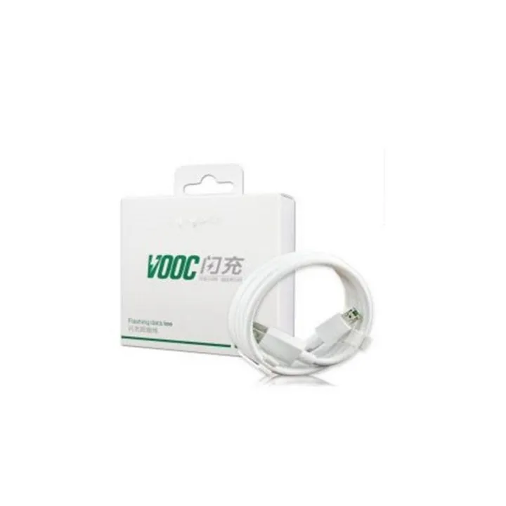 Original 2.0A With Vooc Cable Fast Charging White Cable | Daraz.pk