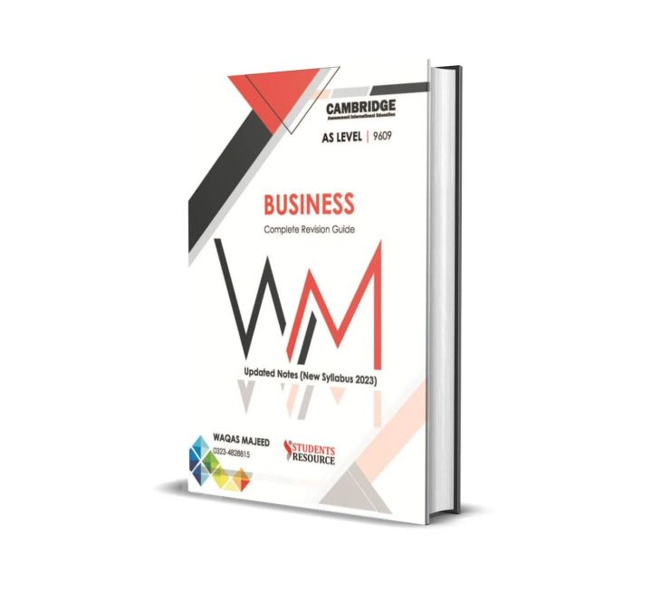 A Level 9609 (AS) Business Notes | Waqas Majeed | Daraz.pk