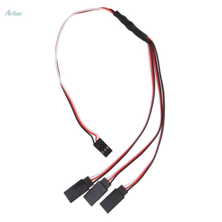 3X 300mm triple 3-way servo extension y cable for Futaba | Daraz.pk