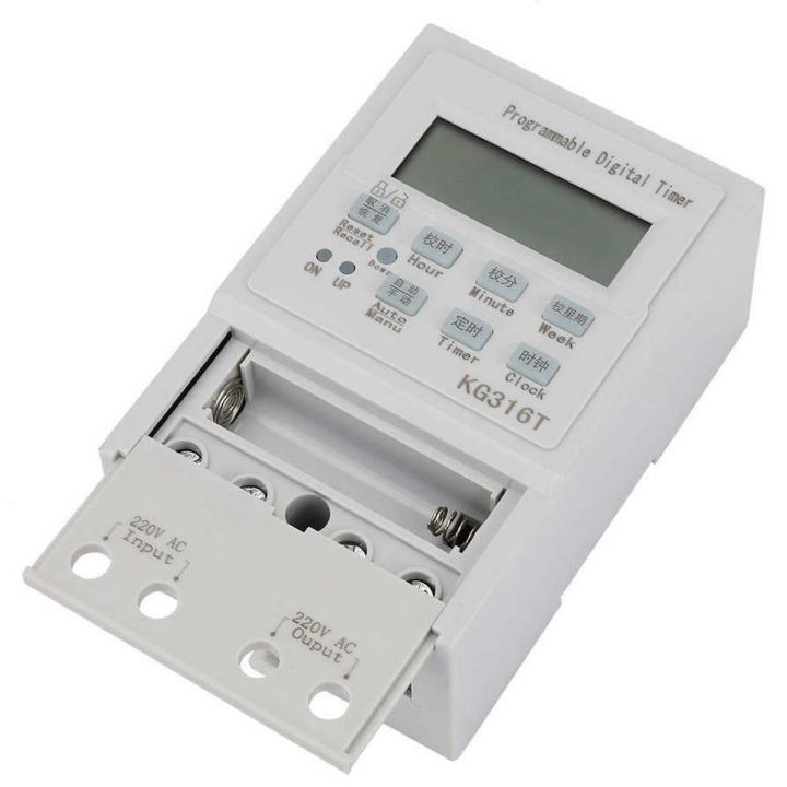Digital time switches manual/automatic programmable timer KG316T AC 220V microcomputer for ...