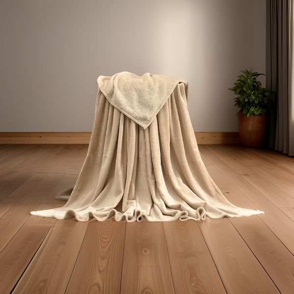 Coral Fleece Embossed Thermal Soft AC Throw Blanket - 0061 - Brown ...