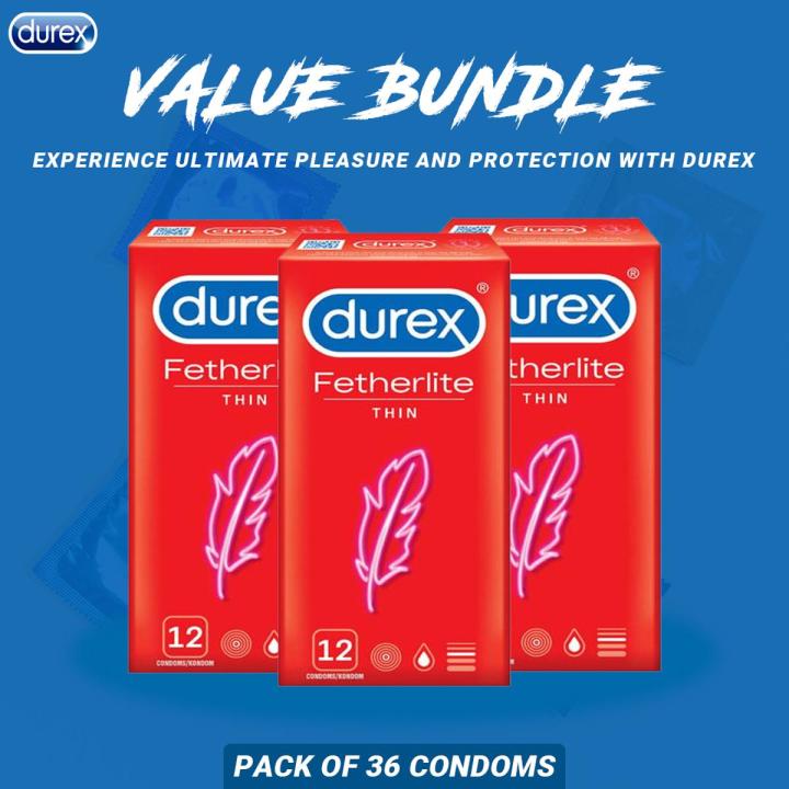 Durex Pack of 3 - Durex Condoms Fetherlite Ultra Fine Greater ...